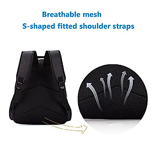 Soniccc Backpack Travel Bag Daypack Hedgehog Shoulder Bag with Side Pockets