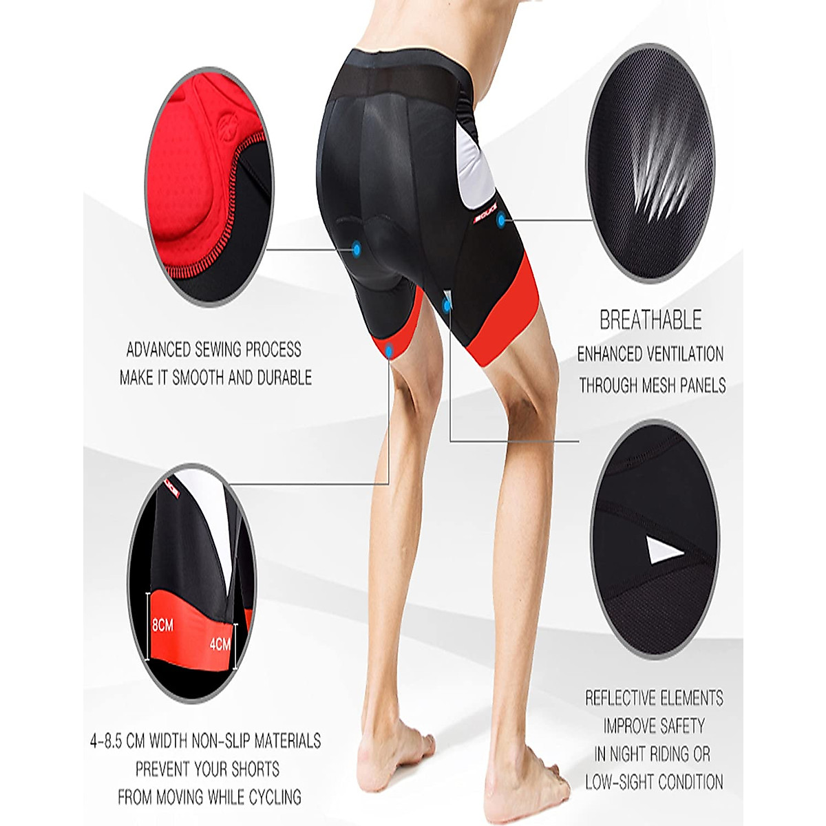 Cycle Clothes Jersey Profession Bike Clothing Unisex MTB Summer Set+Silica Bib Shorts+Reflective Strip+Back Pocket BlueB-XXL