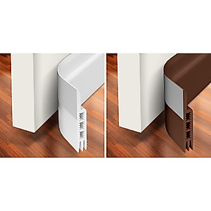 Holikme Door Draft Stopper Under Door Draft Blocker Insulator Door Sweep Weather Stripping Noise Stopper Strong Adhesive