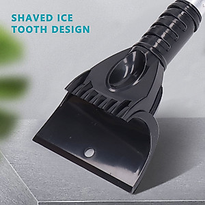 plplaaoo Snow Shovel, Snow Scraper for Car,Windshield Scraper for Ice and Snow,Portable Retractable Ice Scraper,Multifunctional Snow Car Scraper with Warm Sleeve for Winter, Snow Scraper for car I