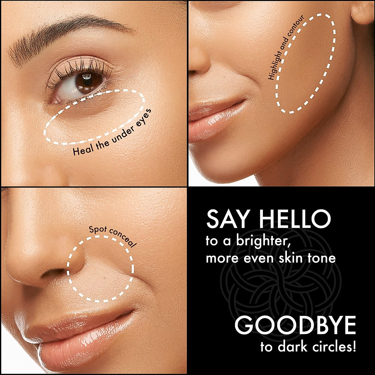 YENSA BC Concealer - Skin Superfood Under Eye, Spot Conceal, Highlight and Contour (Light Neutral) 0.34 fl oz