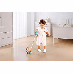 Hape Dancing Butterflies Push and Pull Toy, Assorted Colors, 12+ Months, L: 4, W: 6.9, H: 22.2 inch