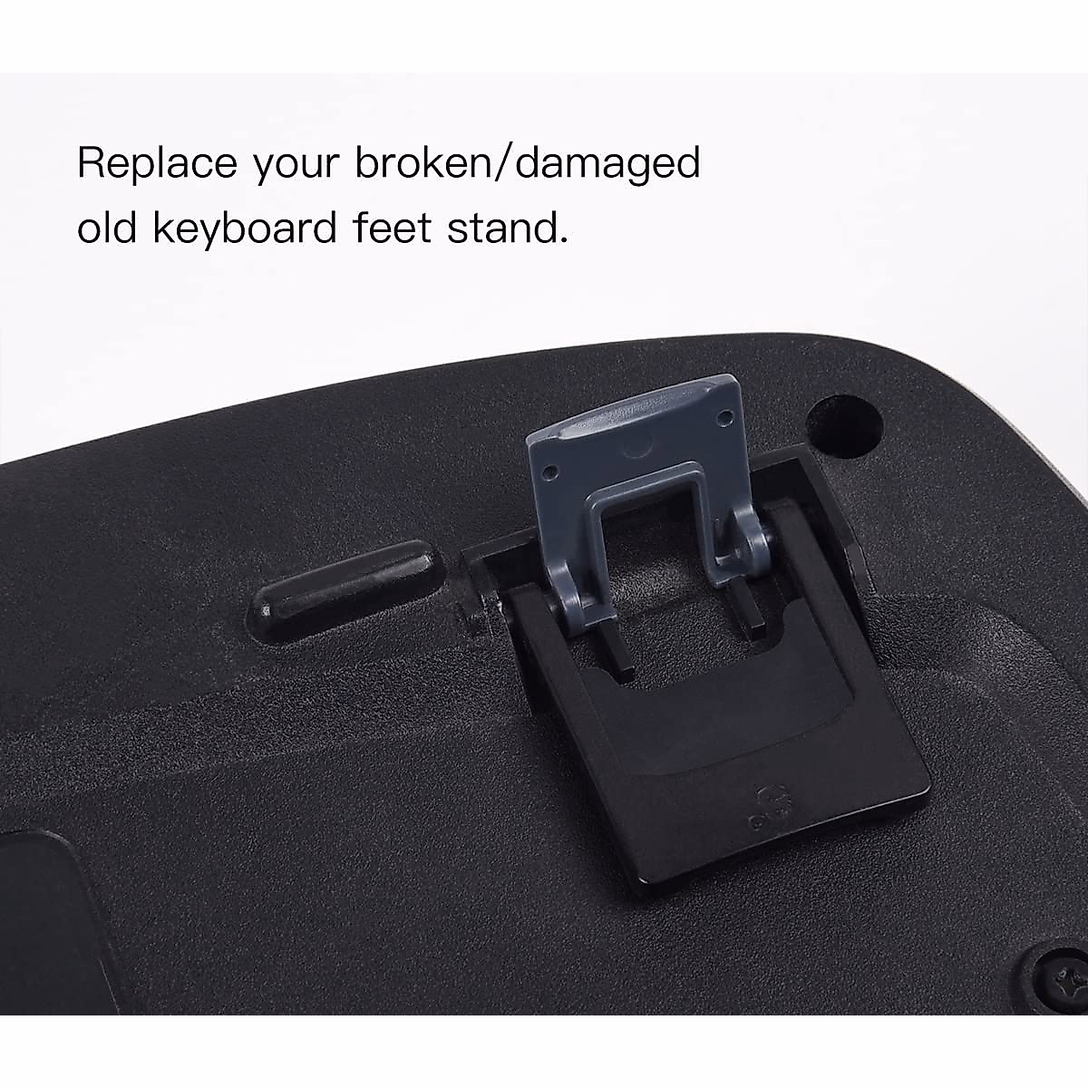 2PCS Keyboard Stand Feet Legs Replacement for Logitech K350 MK550 MK570 Wireless Wave Keyboard Accessories, Logitech K350 MK550 MK570 Keyboad Stand Clips