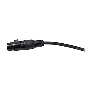 ROCKVILLE 10 Ft. Metal XLR Female to 1/8" TRS Cable-100% Copper (RXLR-AUX),Black