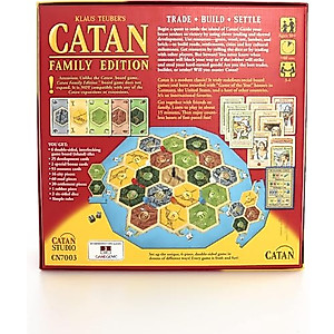 CATAN Family Edition Board Game - Embark on a Quest for Settlement! Strategy Game for Kids & Adults, Ages 10+, 3-4 Players, 60 Minute Playtime, Made by CATAN Studio