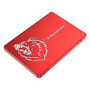 Somnambulist 2.5 Inch SATA 3 120GB 240GB 60GB SATA3 SSD Internal Hard Drive for Laptop (Red Bear-60GB)