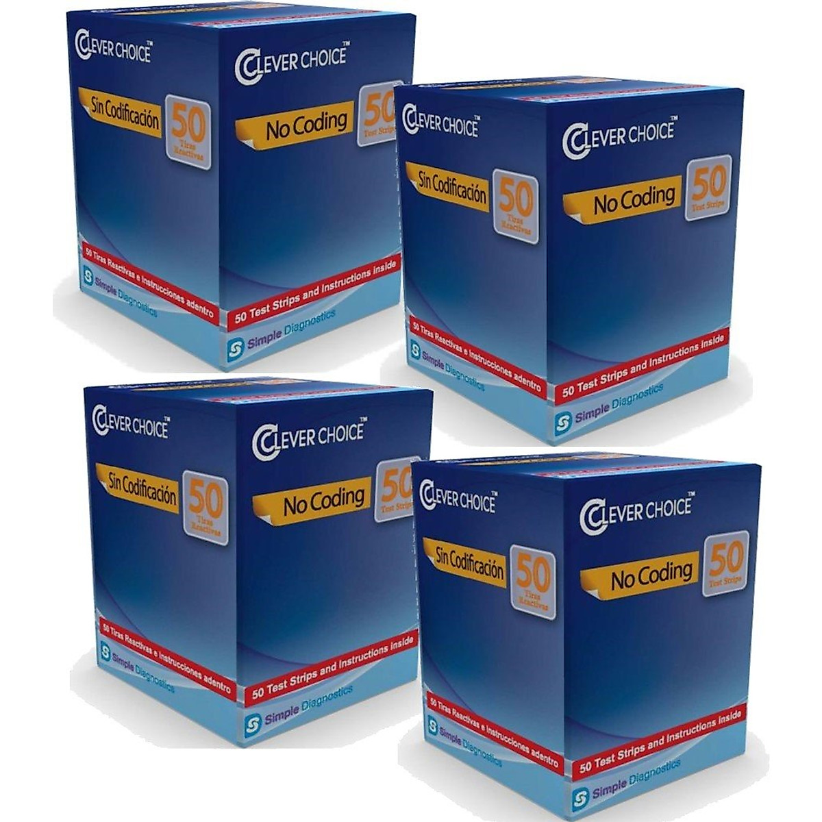 Clever Chek Voice Blood Glucose Test Strips 200's Long Exp More Sold By Diabetic Corner