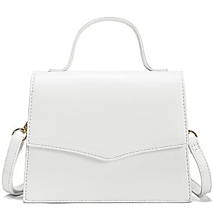 CATMICOO Mini Purses for Women Trendy Mini Bag with Detachable Plastic Chain (White)