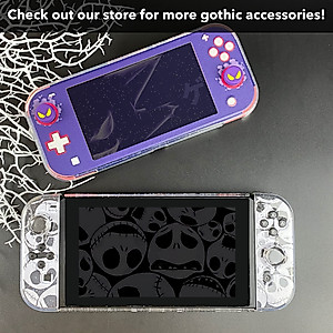 BelugaDesign Gengar Switch Skin | Cute Pastel Sticker Wrap Vinyl Decal | Anime Ghost Kawaii Japanese Cartoon Game l Compatible with Nintendo Switch (Switch Lite, Purple)