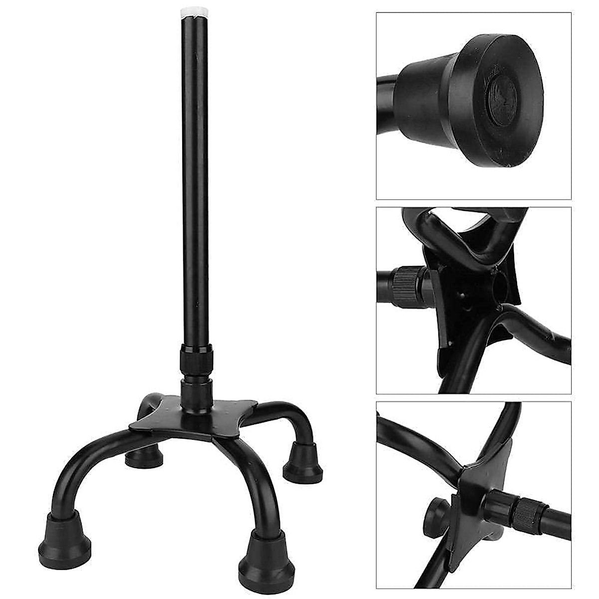Folding Cane seat Lightweight Three-Legged Walking Stick Height Adjustable with Crutch Chair/Stool seat for Disabled Elderly Everything is fine