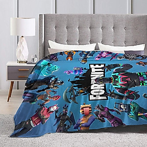 Game Blanket Cartoon Throw Blanket Ultra-Soft Blanket for Couch Bed Living Room Bedroom Car 50"X40"