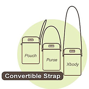 Chala Handbags Sloth Cellphone Crossbody Handbag - Convertible Strap Sloth Lovers, 5" x 7.5" x 1"