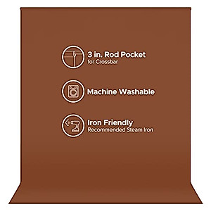 LimoStudio 10 ft. x 12 ft. Brown Backdrop Screen, Soft Brown Background Muslin with Premium Thick Synthetic Fabric, Silk Soft Texture Higher Density 150GSM, for Photo Video, Events, Party, AGG179