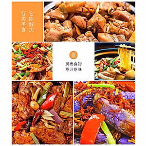 Bowl Clay Stone for Cooking Dolsot Bibimbap Soup Exclusive Range Unglazed Earthen (clay lid FU)