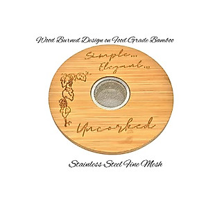 WINE ACCESSORIES FOR WINE LOVERS - Drink Glass Covers (4) - Beverage Covers to Keep Bugs Out - Coverware Drink Tops - Wine Glass Topper Ventilated