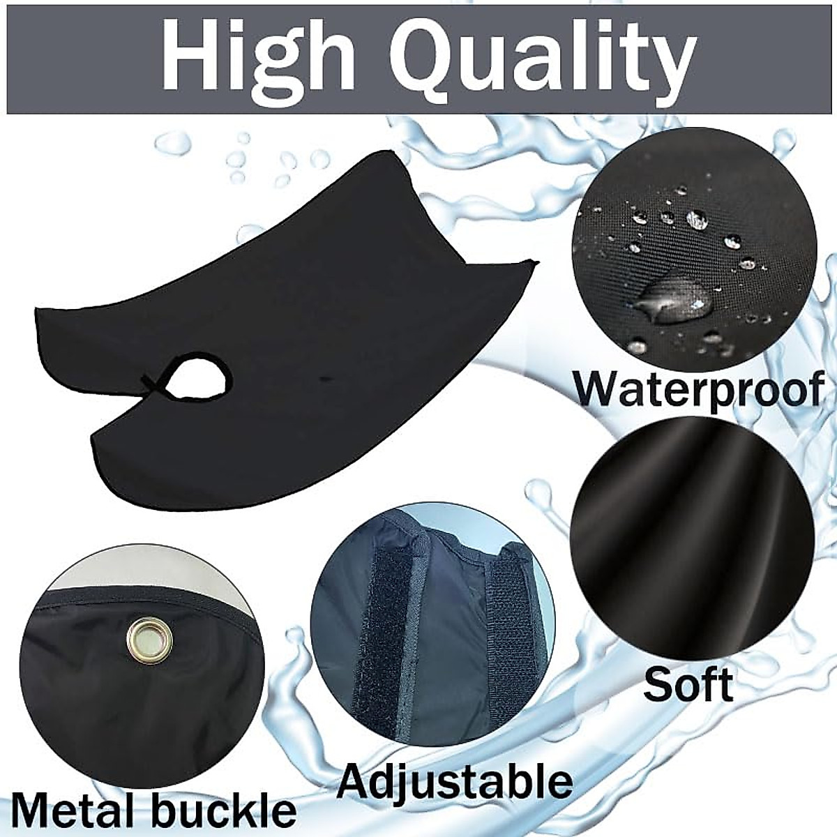 Beard Bib Apron for Men, Beard Trimmer Catcher for Men’s Shaving & Trimming, Grooming Accessories Christmas Gifts for Husband Her Boyfriend with & A Box 4 Suction Cups