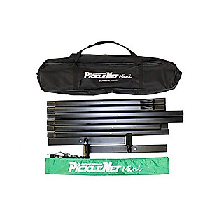 Picklenet Mini - Portable 10-Feet Long Pickleball Net | Bag Included | Easy and Fast Assembly | Indoor & Outdoor Use | Powder-Coated Steel | No-Twist Guarantee | Patented Design | 1 Year Warranty