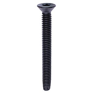 U-Turn - 1/4-20 x 2 1/2 inch Flat Head Floorboard Thread Cutting Screws, Type F, T30 Torx, Black Phosphate (100 Pack)