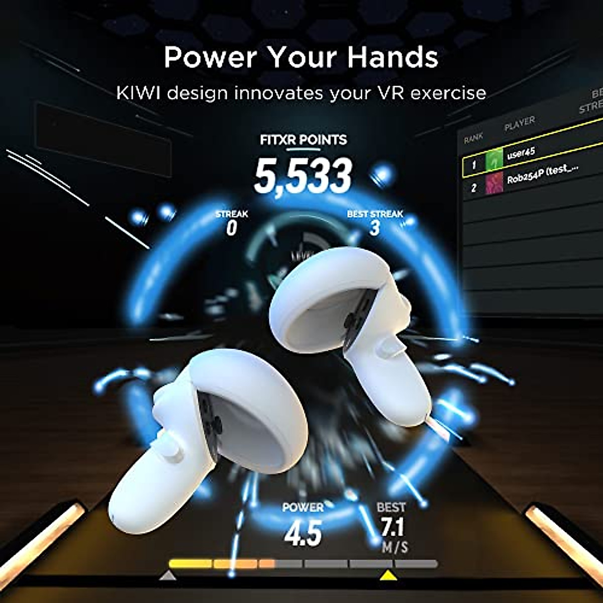 KIWI design Controller Extend Grips and VR Weight Controller Fitness Accessories Compatible with Quest 2