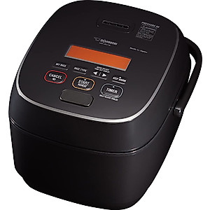 Zojirushi NW-JEC18BA Pressure Induction Heating (IH) Rice Cooker & Warmer, 10-Cup, Made in Japan