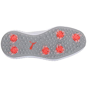 Puma Golf Unisex-Kid's Ignite Pwradapt 2.0 Golf Shoe, Puma White-Puma White, 2 M US Little Kid