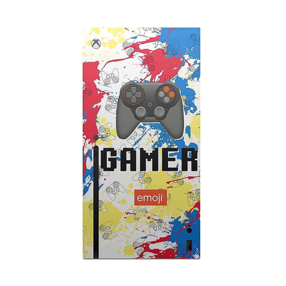 Head Case Designs Officially Licensed Emoji Gamer Art Patterns Matte Vinyl Sticker Gaming Skin Case Cover Compatible with Xbox Series X Console