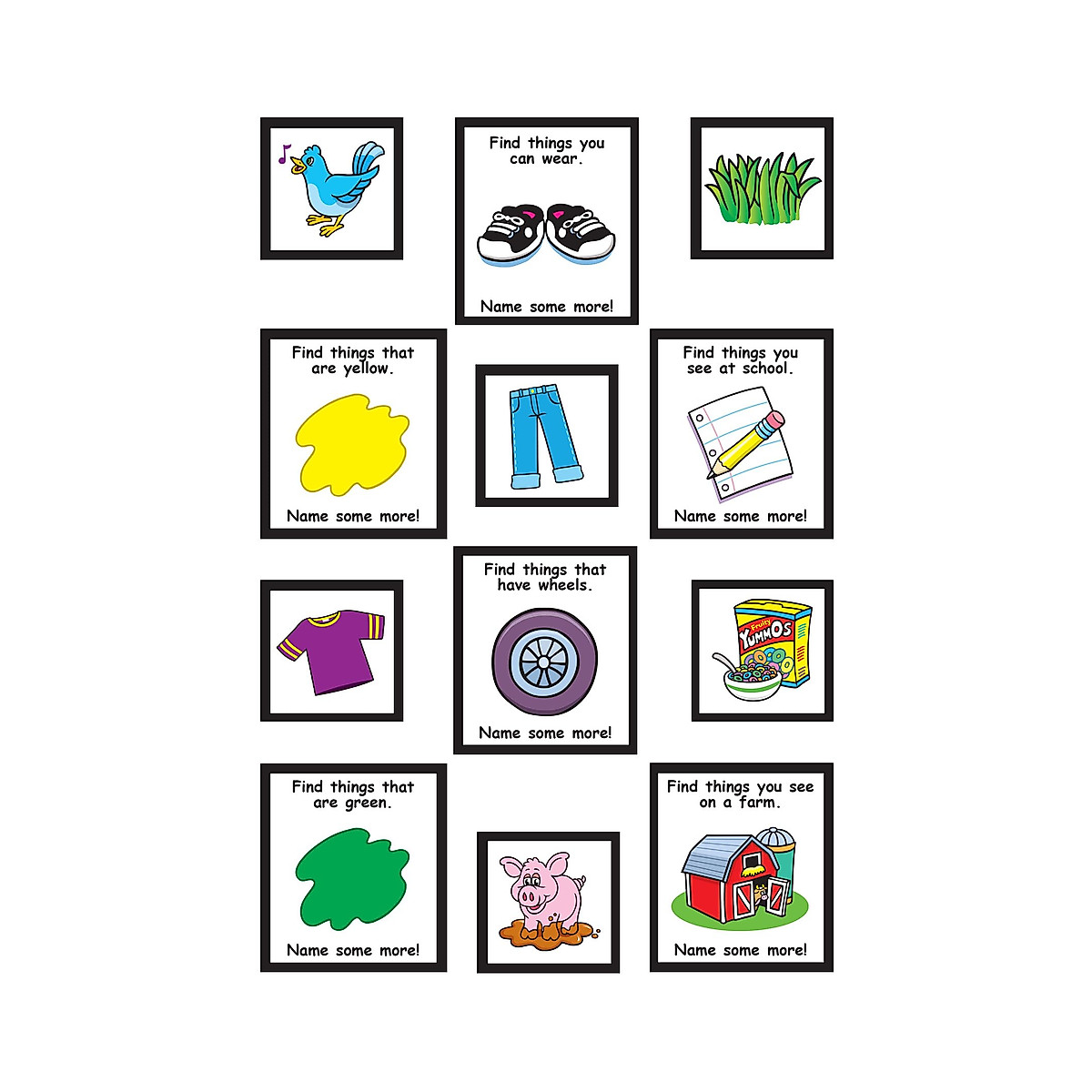 Super Duper Publications | Magnetic Let's Find and Name Things Board Game | Educational Learning Resource for Children