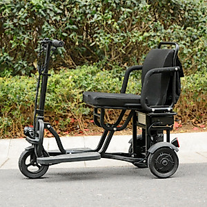 New Upgrade Folding Mobility Scooters, Lightweight Scooter Mobility for Adults, No Assembly Required, 20Miles Mobility Scooters for Adults, 3 Wheel Lightweight Mobility Scooter