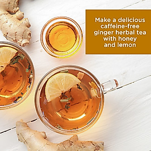 HQOExpress Organic Ground Ginger – Non GMO, Kosher, USDA Certified Organic Ginger Powder – Hot and Spicy Aromatic Seasoning for Baking, Rubs, Marinades and Smoothies, 14 oz. Chef Jar