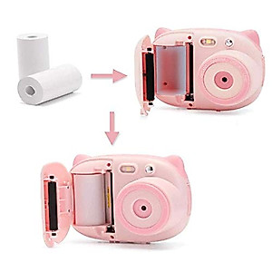 LKYBOA Pink Children's Camera -Children Digital Cameras Kid Action Camera Toddler Video Recorder Child Rechargeable Camera