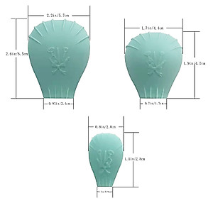 LORMAY 4 Pcs Silicone Makeup Brush Covers, Brush Bubbles for Protecting Bristles from Getting Crushed and Keeping Cosmetic Bag Clean (Mint Green)