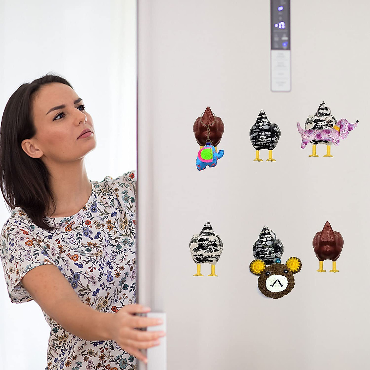 3 Pcs Chicken Butt Magnets Fun Animal Butt Fridge Magnets Refrigerator Magnets Creative Cute Chick Magnets for Refrigerator Whiteboard Map Home Office Decoration