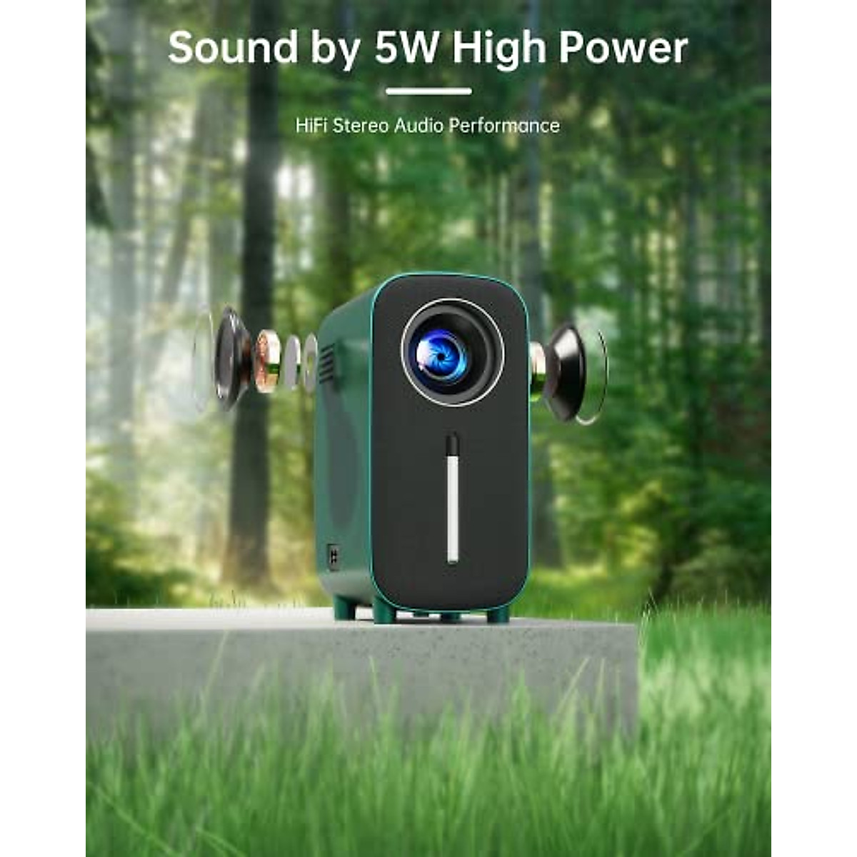 HISION Mini Projector: 1080P 4K Bluetooth | Home Theater