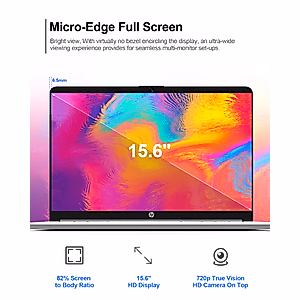 HP 2023 Newest 15.6" Touchscreen Laptop, 16GB RAM, 1T SSD, Intel Core i3-1115G4 Processor, 11 H Battery Life, Wi-Fi, Bluetooth, Webcam, HDMI, Windows 11 Home in S Mode