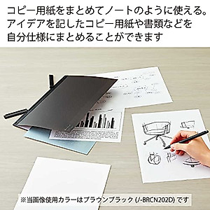 Kokuyo Bizrack Clipnote Punchless, Clip Folder, Holds up to 25 Sheets, A4-S, Off-White, Japan Import (NO-BRCN202W)