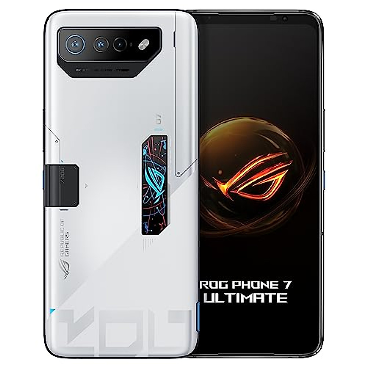 ASUS ROG Phone 7 Ultimate Cell Phone, AeroActive Cooler Bundle, 6.78” FHD+ 2448x1080 165Hz, 6000mAh Battery, 16GB RAM, 512GB Storage, AI2205-16G512G-ULT [US Version]