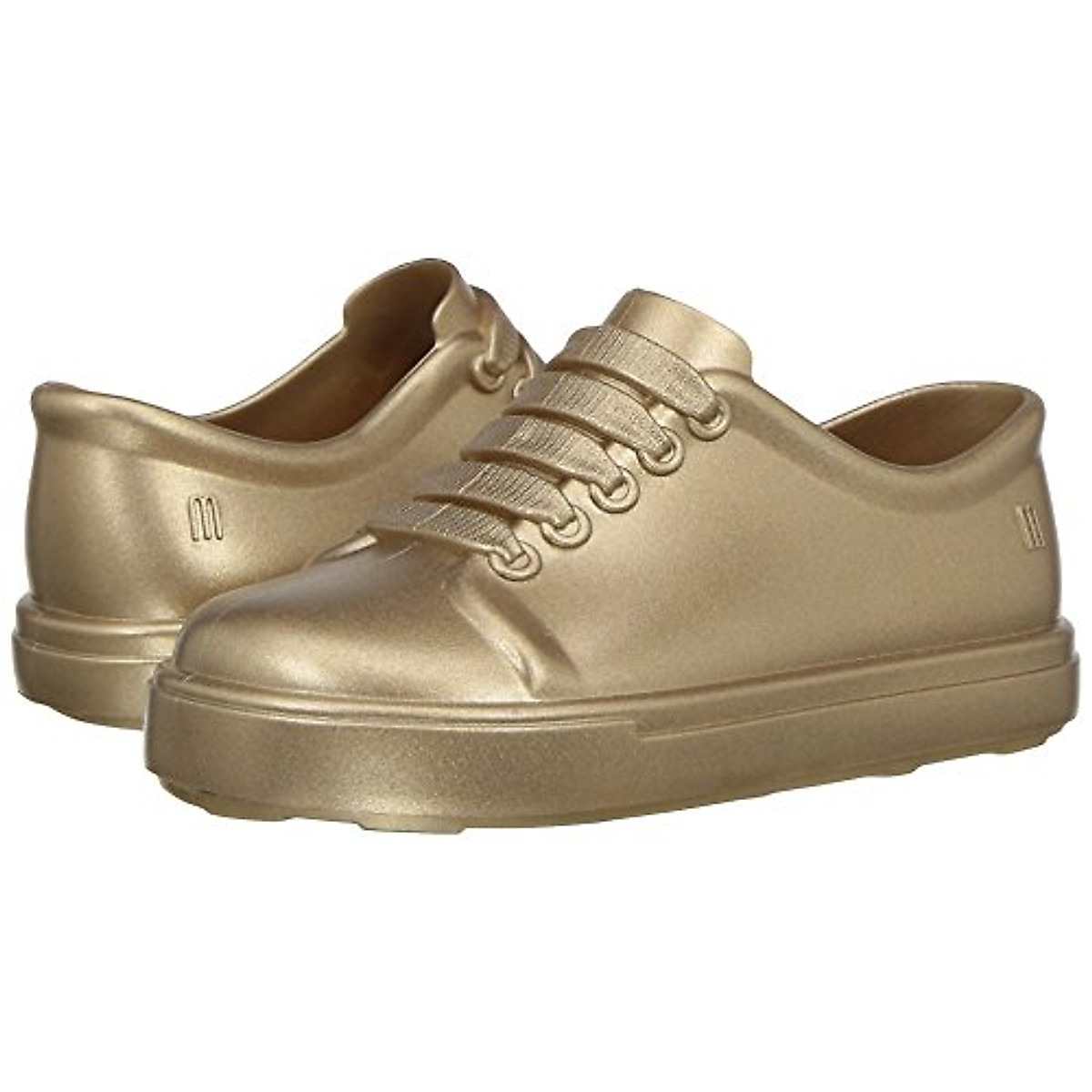 Mini Melissa Baby-Girl's Mini BE Sneaker, Gold Glitter, 5 Regular US Toddler