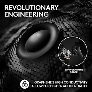 Logitech G PRO X 2 Wireless Gaming Headset with 50mm Graphene Drivers, DTS:X 7.1 Surround, Detachable Mic, Bluetooth - For PC, PS5, PS4, Switch