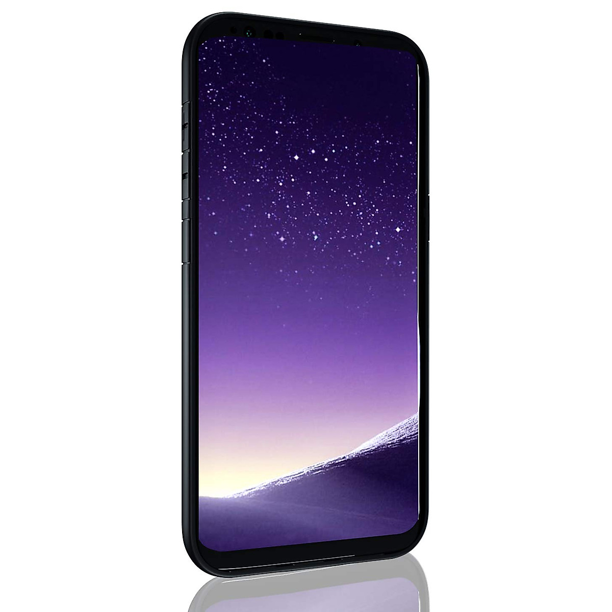 Carbon Fiber Pattern Slim Case Compatible with Samsung Galaxy S9 Plus, Shockproof 10ft. Drop Tested, Wireless Charging Compatible - Black