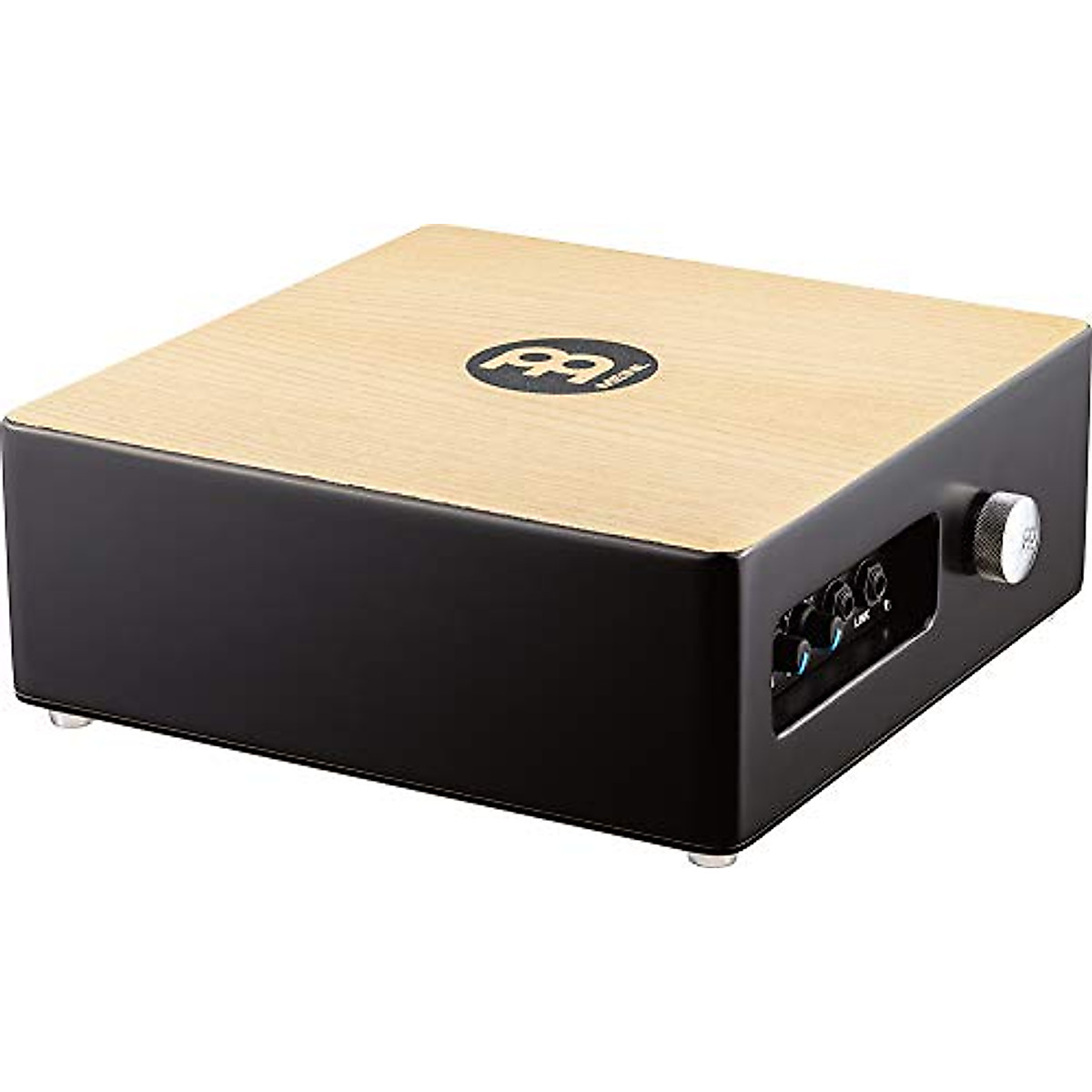 Meinl Percussion Pickup Cajon Snare with Electronics for Amp or PA System, Includes Standard Brushes — NOT Made in China — American White Ash/MDF, 2-Year Warranty (TMPPCS)