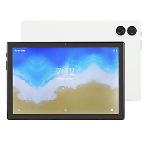 10.1in HD Tablet, 8GB RAM 128GB ROM 3200x1440 Resolution HD Display Support BT FM OTG Function, 5G WiFi Dual 4G PC Tablet for Android 12
