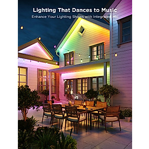 Govee Outdoor LED Strip Lights 98.4ft Bundle Outdoor Neon Rope Lights, 64+ Scenes, Music Sync, Flexible LED Rope Lights for Yard Garden Patio, Compatible with Alexa, Google Assistant