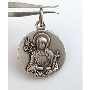 I G J Saint Catherine from Siena Silver Medal - The Patron Saints Medals