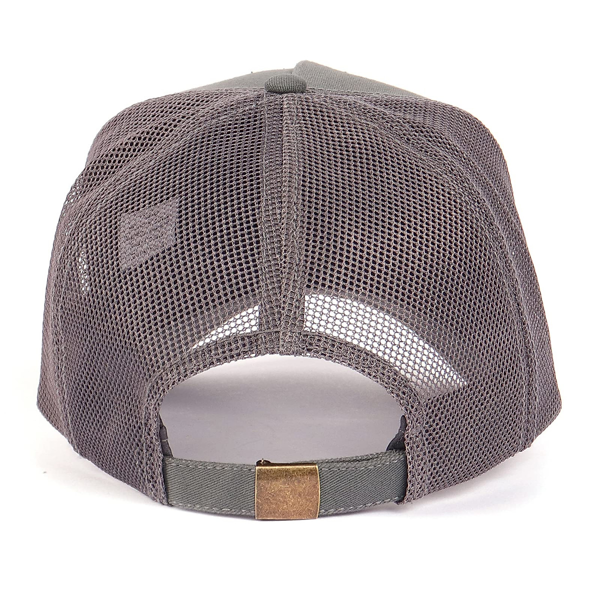 Zylioo Unisex Running Hat for Big Head,Mesh Back Buckle Baseball Cap,Curved Brim Breathable Trucker Hats