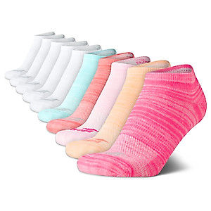 Avia Women's Athletic Socks - Lightweight Low Cut Running Socks (10 Pack), Size 9-12, Pink