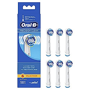 Braun Oral-B Precision Clean Refill Replacement Rechargeable Toothbrush Heads 6 In Pks