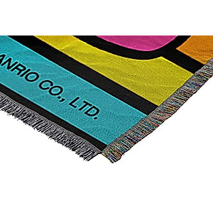 Northwest Woven Tapestry Throw Blanket, 48" x 60", Hello Kitty Let's Chat