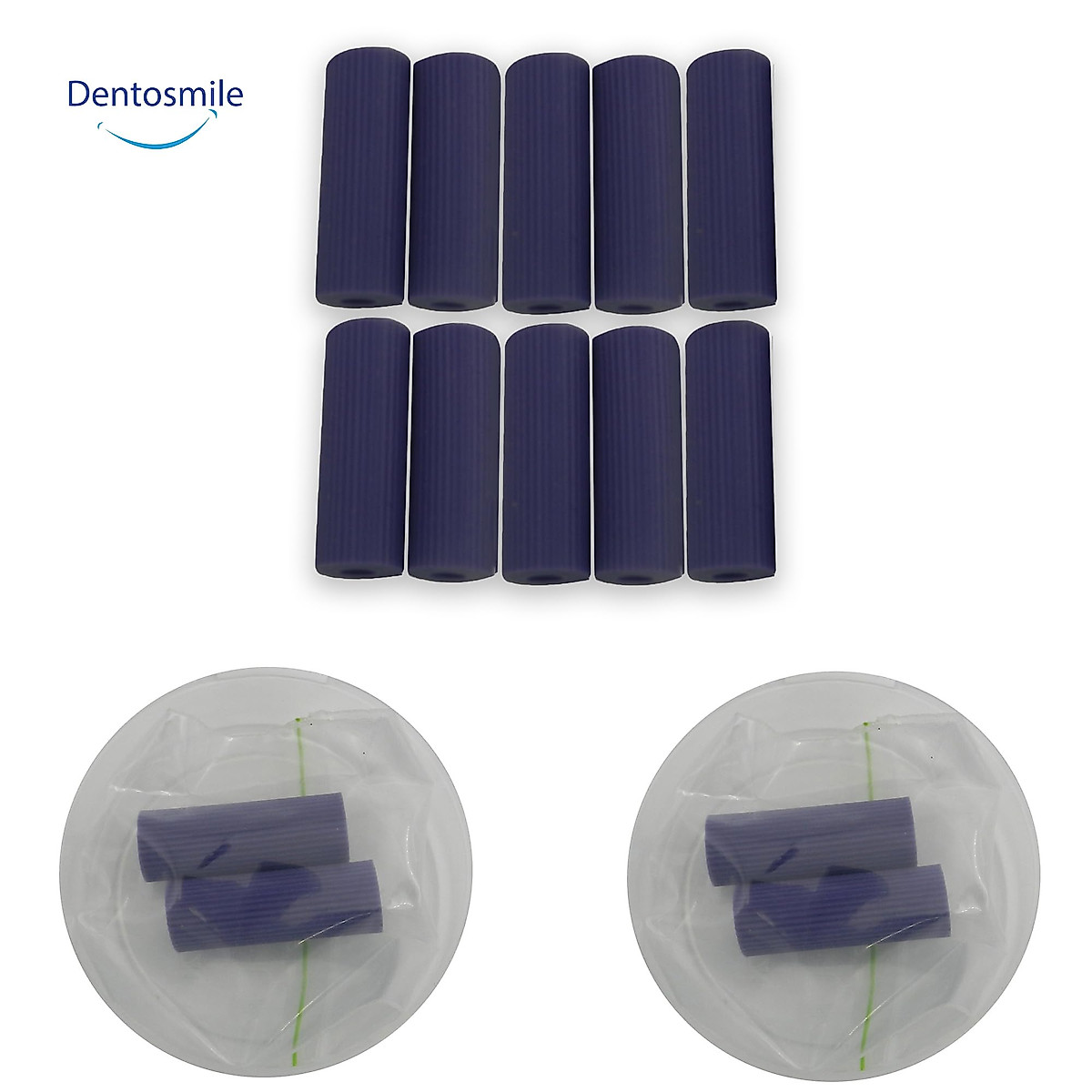 Dentosmile Chewies Seater for Invisalign Aligner Chompers Trays in Purple Colour with Carry Case