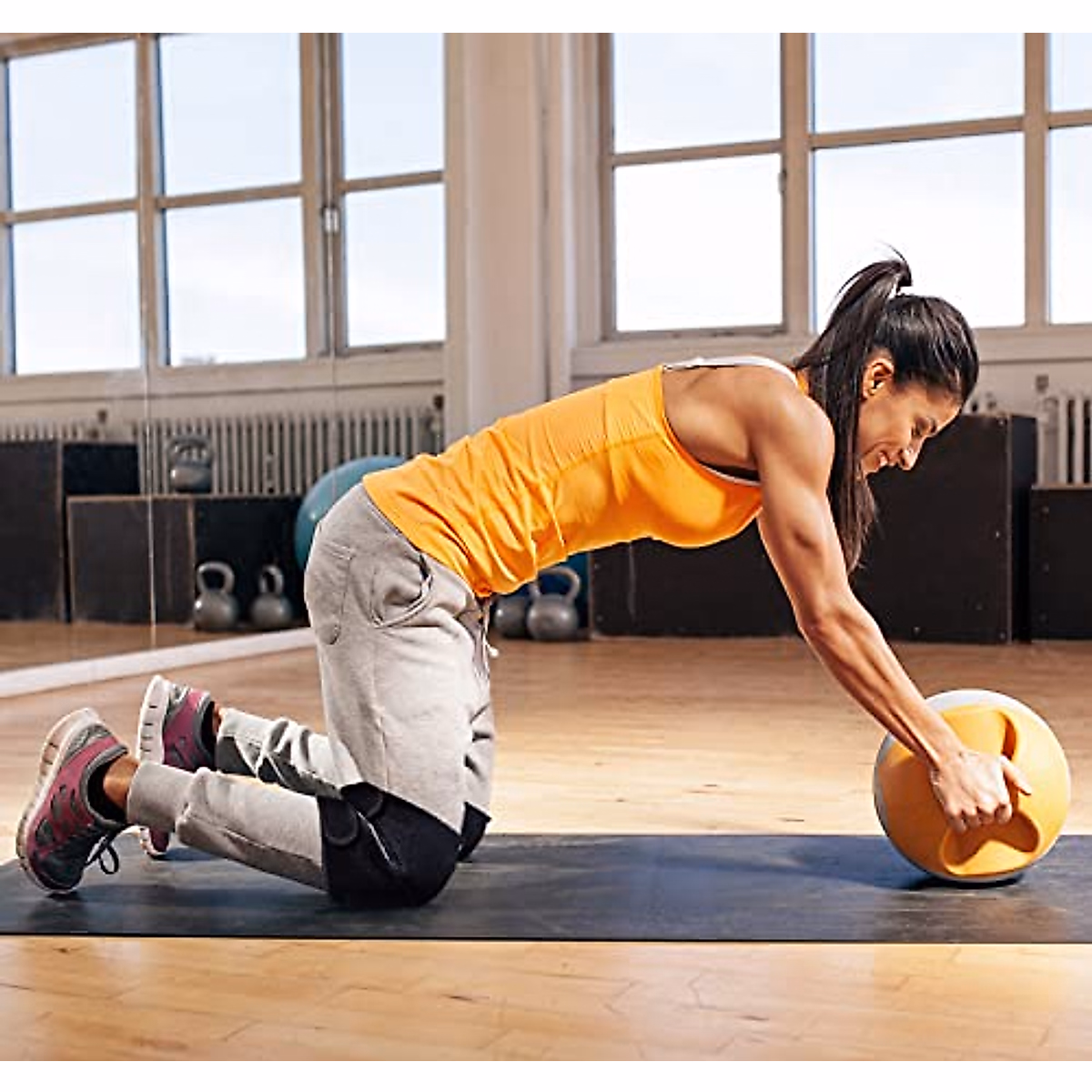 JANSONG Knee Pads with Thick Foam Adjustable Non-Slip Knee Pads for Work Garden Cleaning Flooring Yard Dance Yoga Construction Collision Avoidance Kneeling Sleevedd for Men