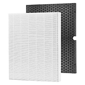 RONGJU Replacement 116130 Filter H for Winix 5500-2, Filter & Activated Carbon Filter Combo Pack Compare to Part # 116130